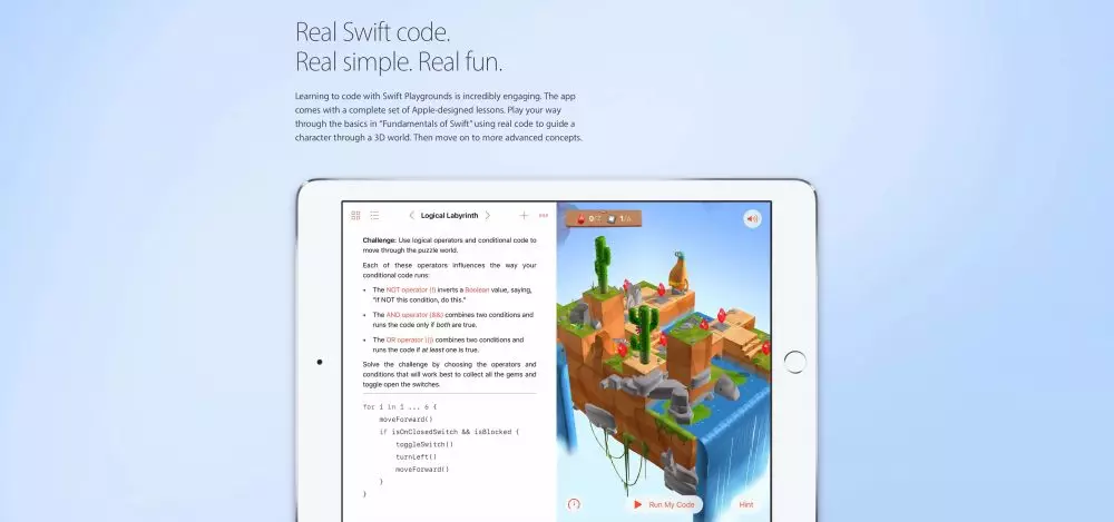 EduTech: Бо Swift Playgrounds, Apple имкон дорад, ки барномаро то абад иваз кунад 72395_3