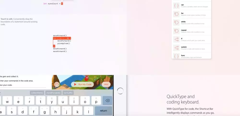 EduTech: ດ້ວຍ Swift Playgrounds, Apple ມີໂອກາດທີ່ຈະປ່ຽນການຂຽນໂປຼແກຼມຕະຫຼອດໄປ 72395_4