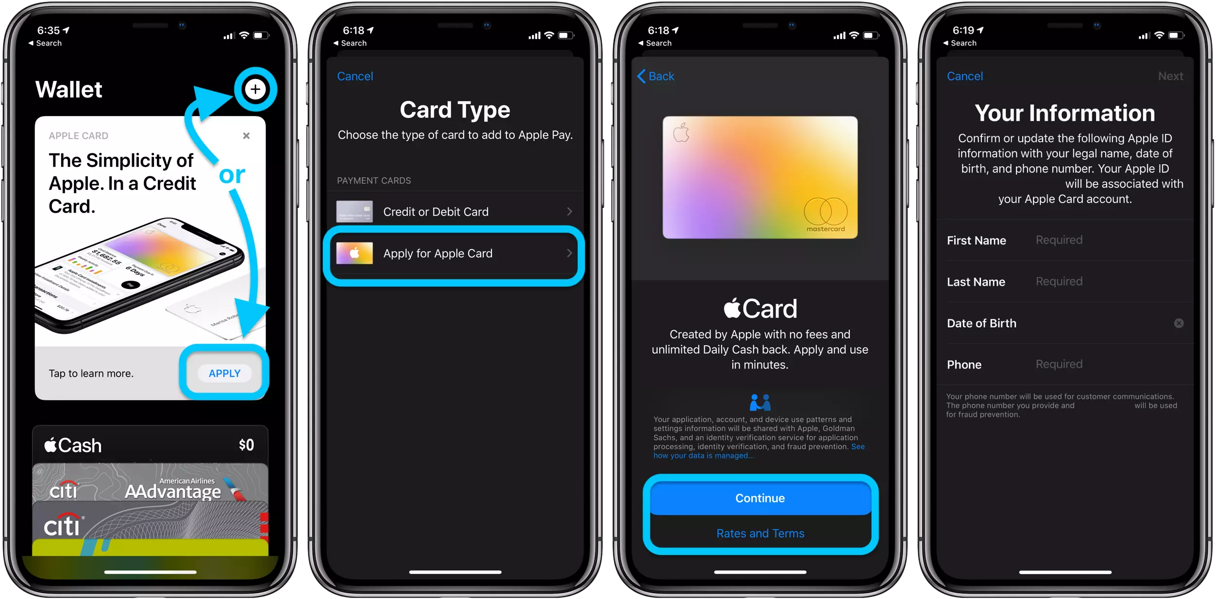 Apple Card баскычына ничек гариза бирергә