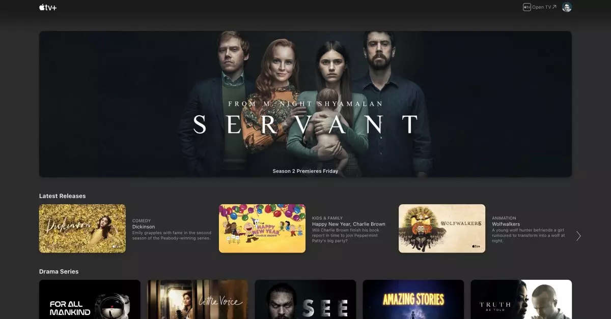 Apple TV+-webstedet får den første UI-opdatering, siden streamingtjenesten blev lanceret