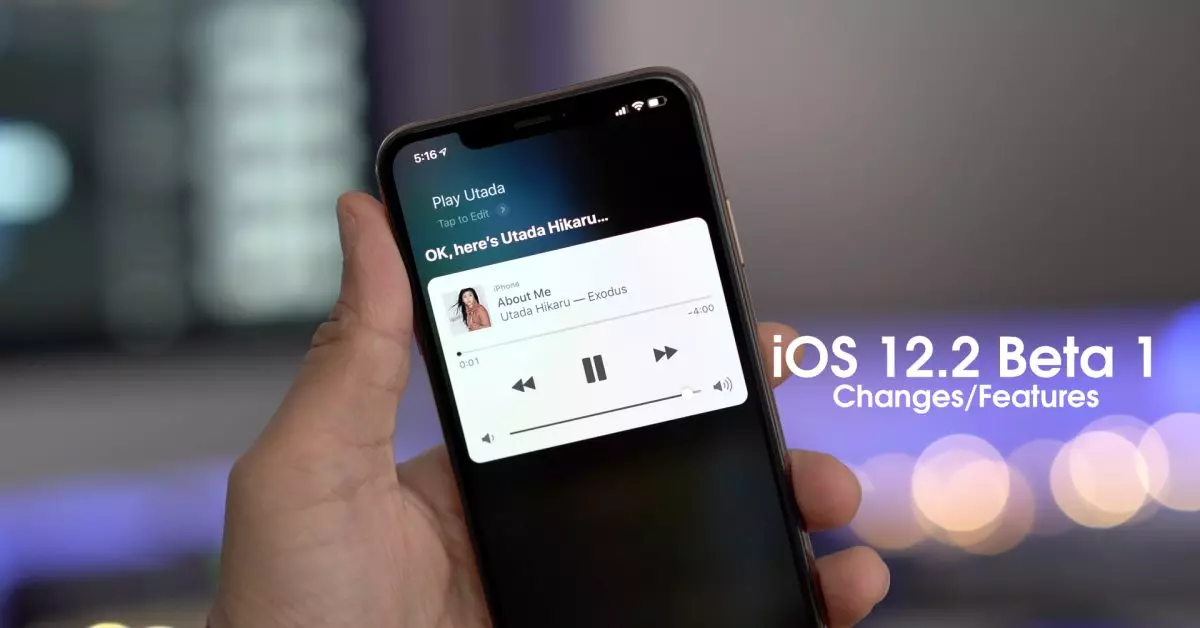 Apple je kasneje danes izdal prvo javno beta različico iOS 12.2