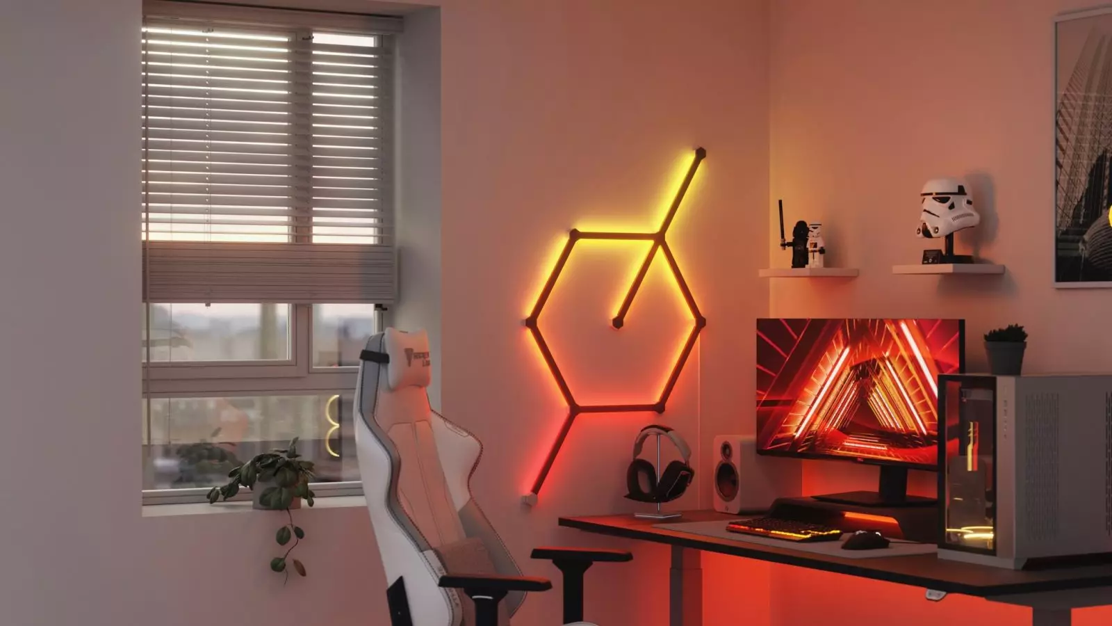 Nanoleaf Lines matētas melnas ādas