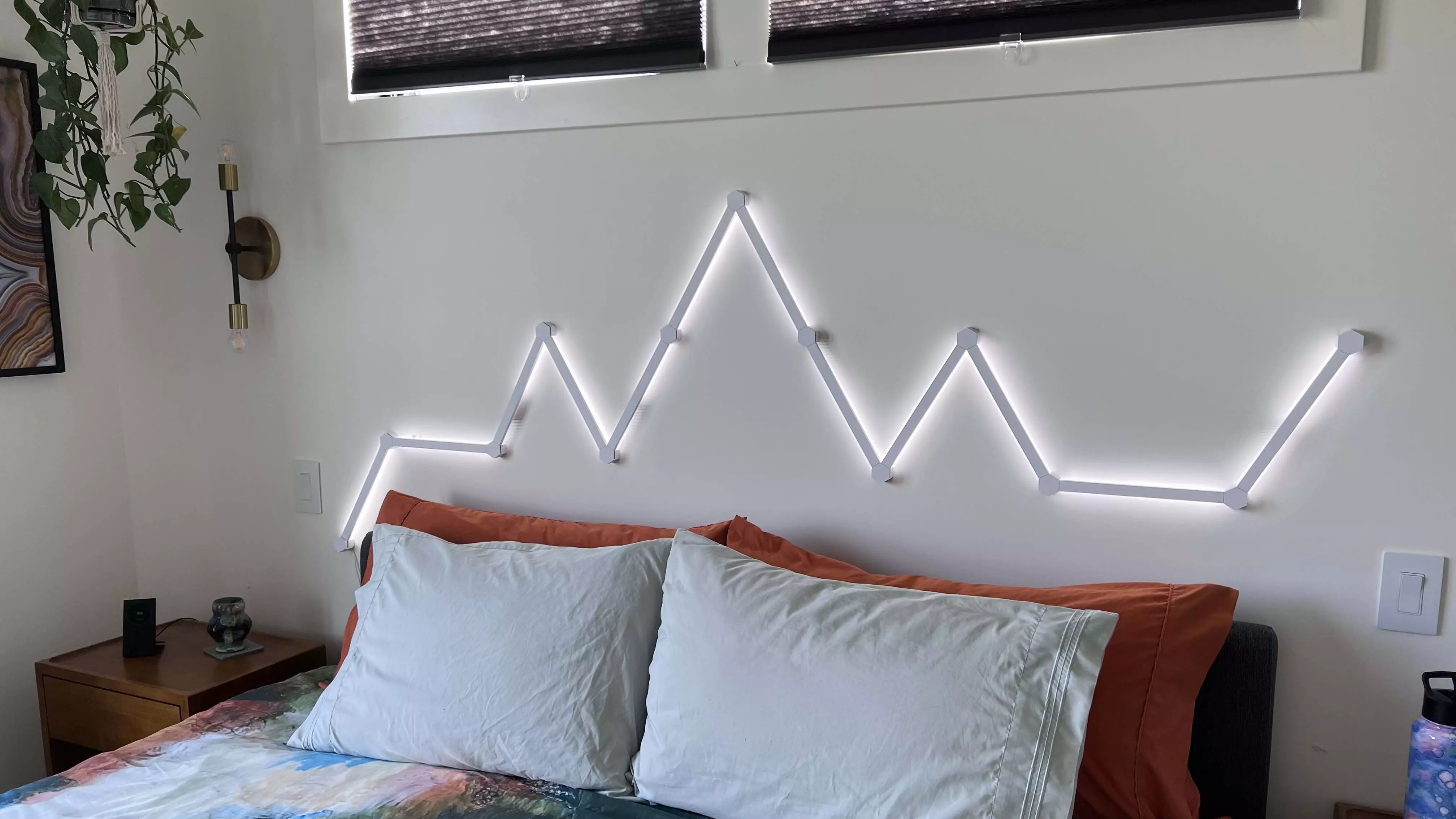 Hands-on: Matte schwaarze Hautdeckele léisst Iech Nanoleaf Lines HomeKit modulare Luuchten transforméieren 733_4