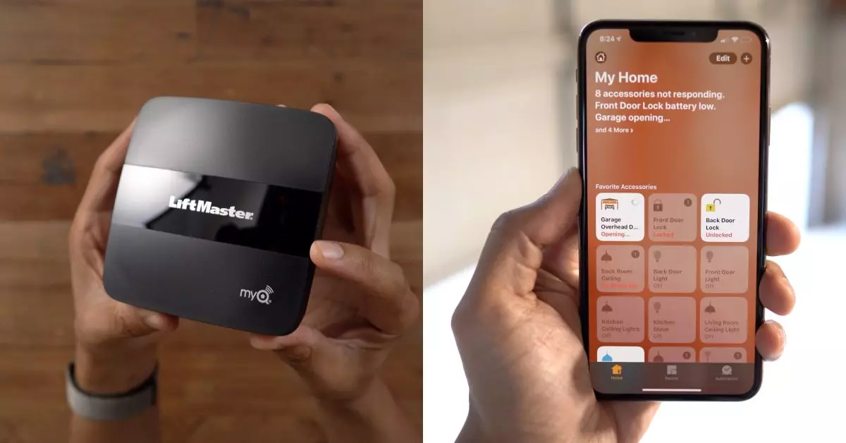 Aldonu HomeKit al garaĝa pordomalfermilo per myQ Home Bridge