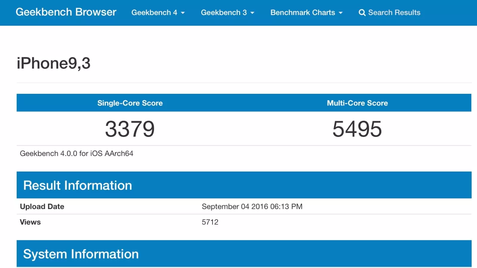 Kev liam iPhone 7 GeekBench cov txiaj ntsig qhia txog ~ 35% kev ua tau zoo tshaj iPhone 6s 73604_1