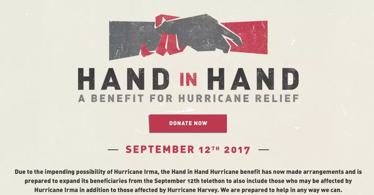 Apple yn rhoi $5M i ryddhad Hurricane Hand in Hand Irma/Harvey, yn sefydlu rhoddion iTunes