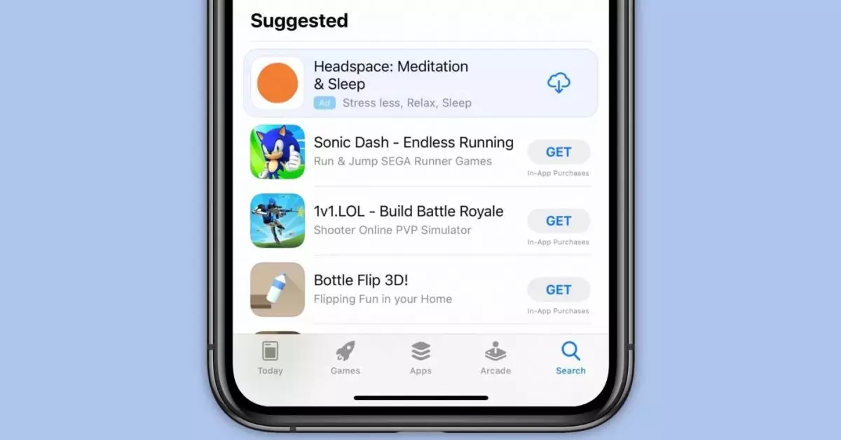 Apple tespandi n-negozju tagħha tar-reklami tal-App Store, billi ħarġet reklami tal-app 'suġġeriti'