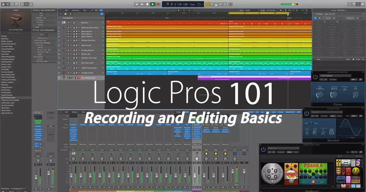 Logic Pros (101): Əsasları qeyd etmək, treklər yaratmaq və redaktəyə başlamaq