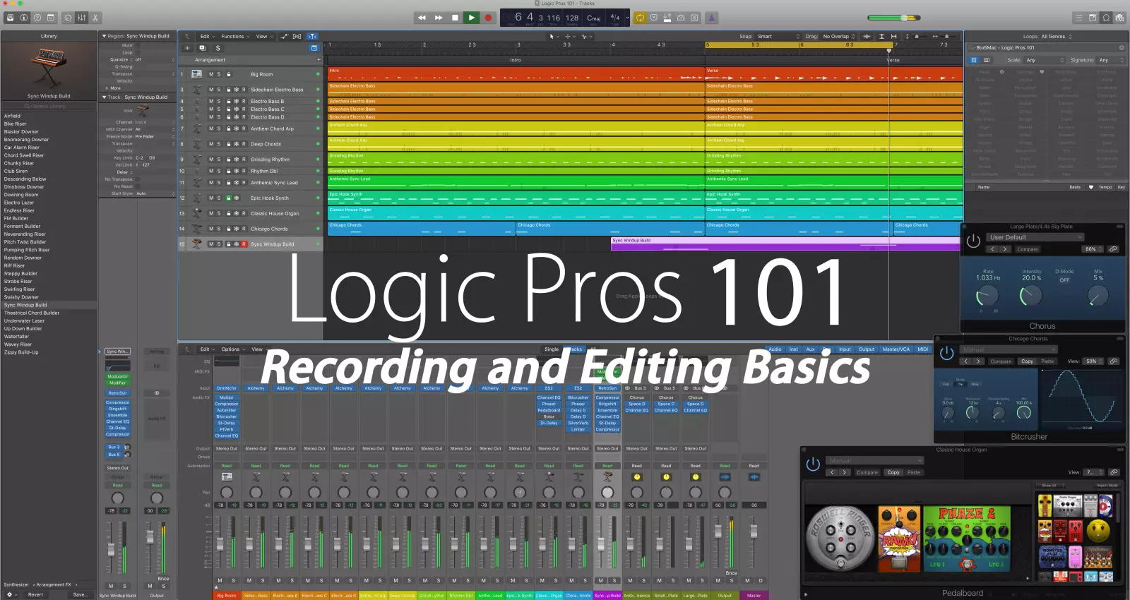 Logic Pros (101)- အခြေခံများကို မှတ်တမ်းတင်ခြင်း၊ သီချင်းများ ဖန်တီးခြင်းနှင့် တည်းဖြတ်ခြင်း စတင်ခြင်း 74186_1