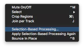 Logic Pros: Gebrûk fan seleksje-basearre ferwurking foar maklike audioreparaasjes en presys bewurking 74187_4