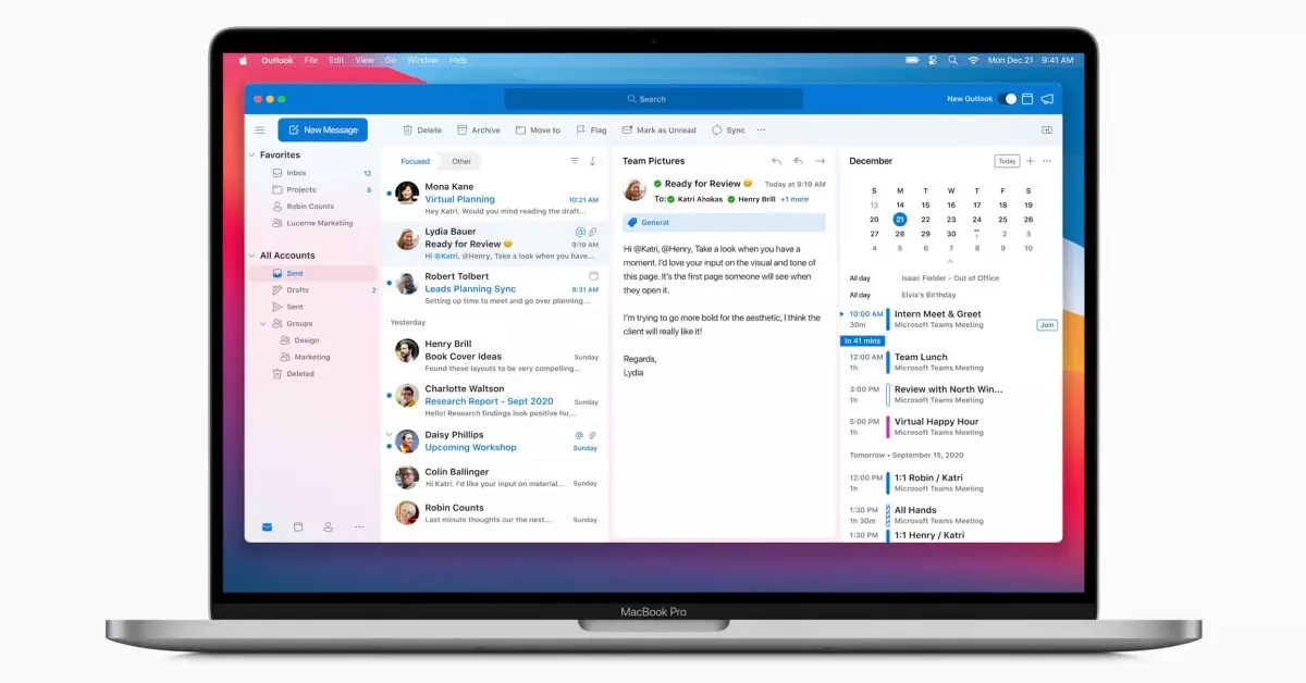 Nuashonraíonn Microsoft apps Office le haghaidh Mac le tacaíocht Apple Silicon, cuntais iCloud in Outlook, níos mó