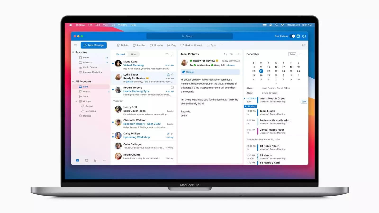 Microsoft actualiza as aplicacións de Office para Mac con compatibilidade con Apple Silicon, contas iCloud en Outlook e moito máis 74460_1