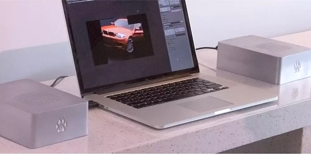 A Kickstarter kampány külső GPU-t kínál MacBook Pro-hoz, akár 10-szeres teljesítménynövekedést ígérve 75091_1