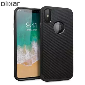 Olixar-X-Duo-iPhone-8-hylki-svartur