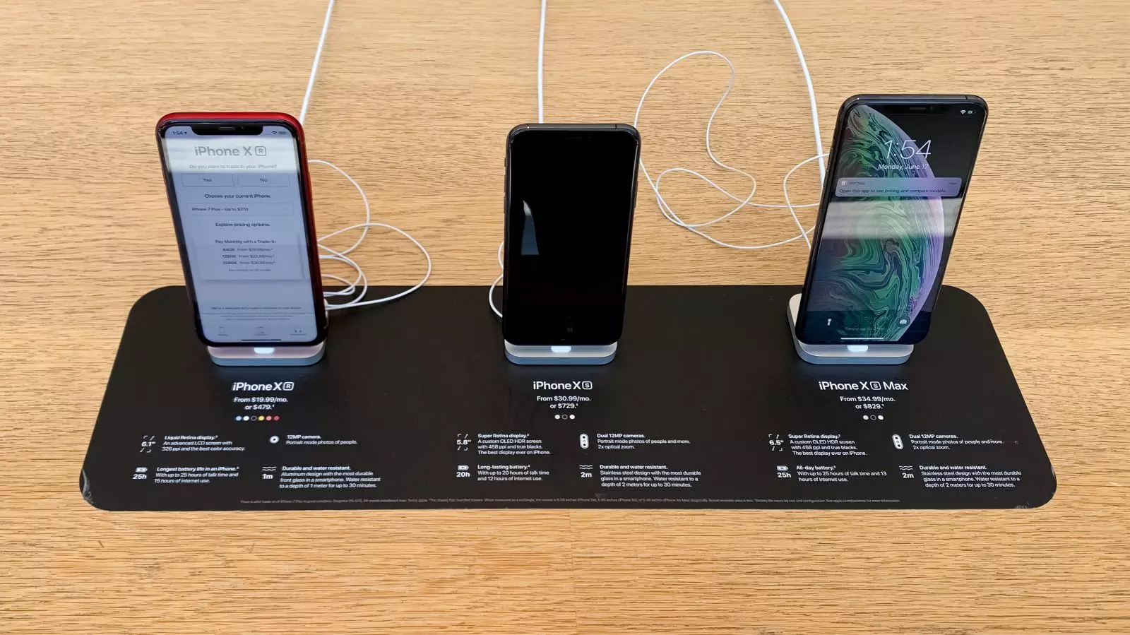 Sinal de prezos do iPhone da Apple Store