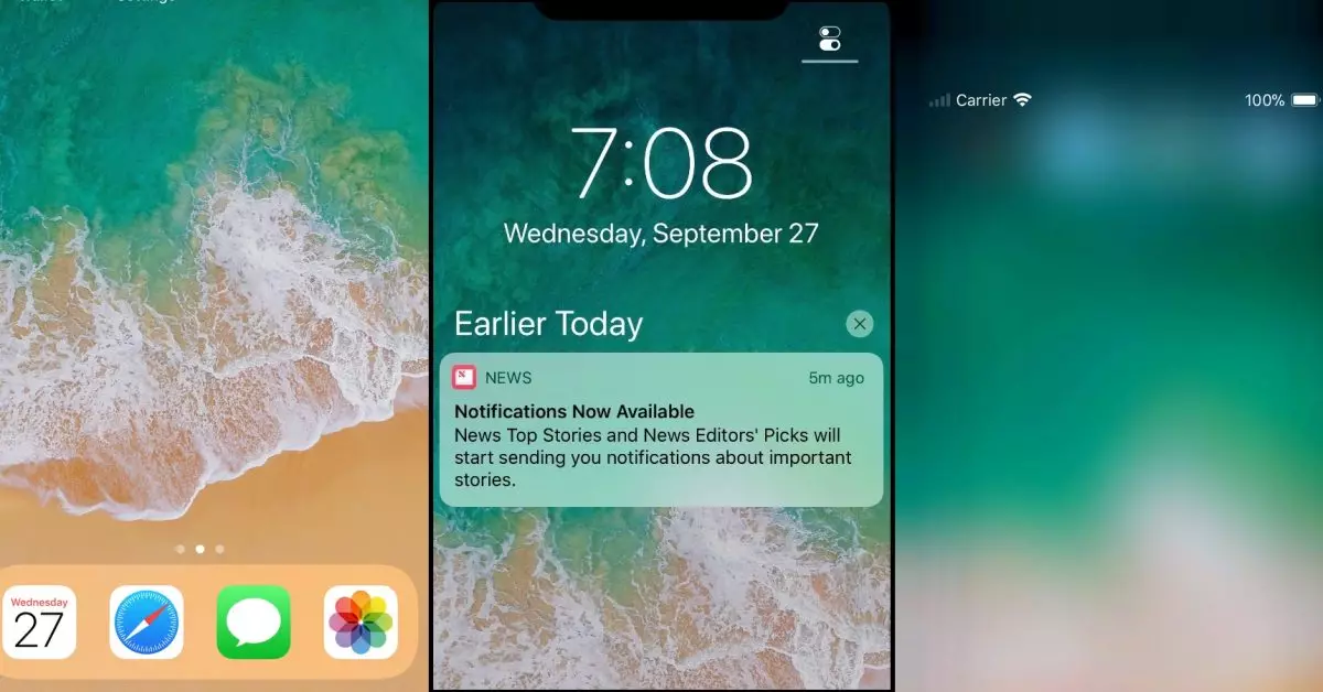 Las nuevas versiones beta muestran la pantalla de bloqueo y la experiencia de la pantalla de inicio del iPhone X