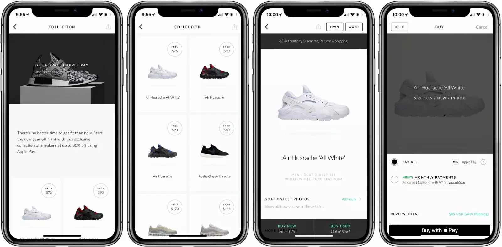 Ang promosyon ng Apple Pay ay nagdadala ng hanggang 30% diskwento sa mga sneaker sa pamamagitan ng GOAT app 76365_1