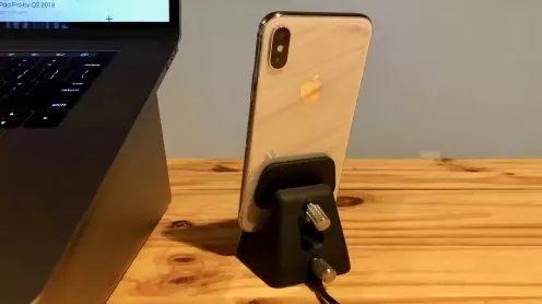 ElevationDock iPhone X серебристый