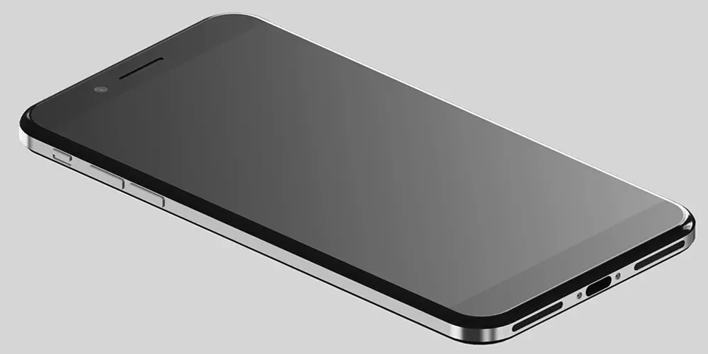 iPhone 8 pfungwa mifananidzo fungidzira rumored Stainless simbi mativi - ane curved girazi edges