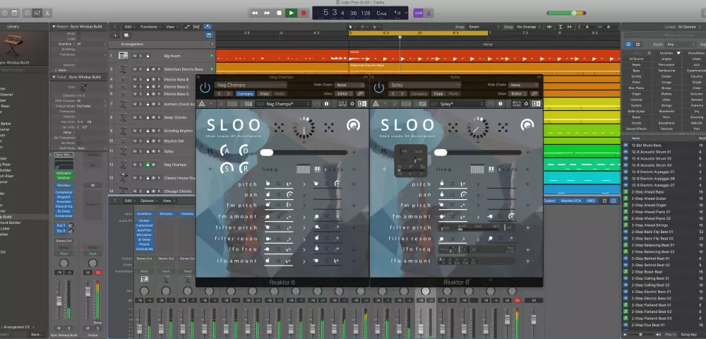 Logic Pros: Ta'alo w/ SLOO synth's Shed Load of Oscillators & fa'avalevalea 'voice swarm' tekinolosi