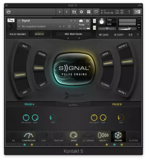 Logic Pros: Einen genaueren Blick auf Outputs Signal-Pulse-Engine-Synthesizer für Mac werfen