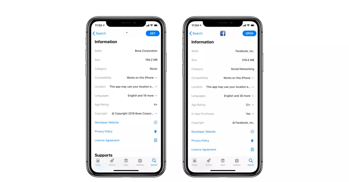 iOS ஆப் ஸ்டோர் பிழையானது Facebook உள்ளிட்ட பயன்பாடுகளை உண்மையில் இருப்பதை விட பெரியதாக தோற்றமளிக்கிறது