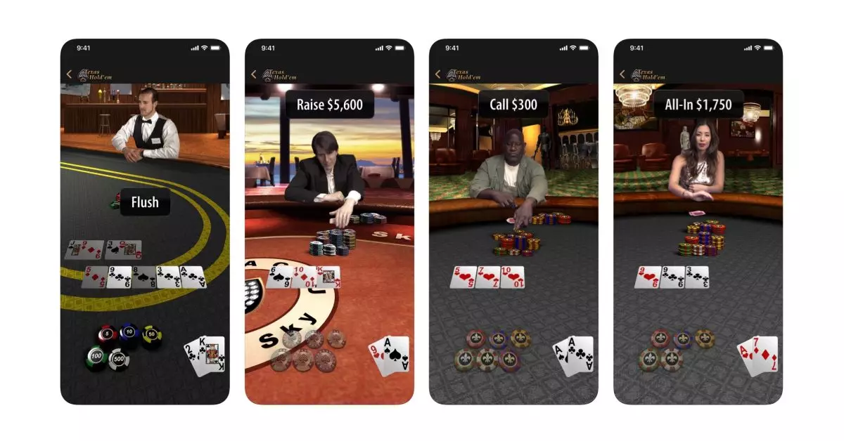 Apple lîstika klasîk a Texas Hold'em iOS zindî dike