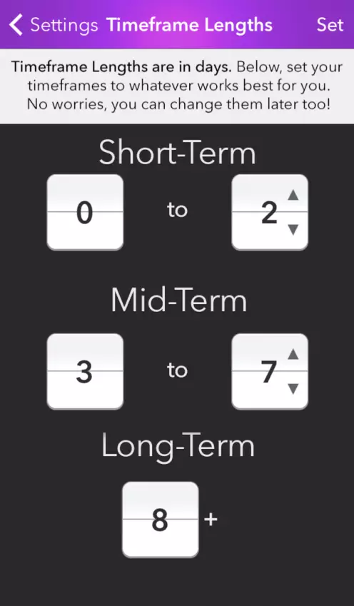 Tiidframe Setting