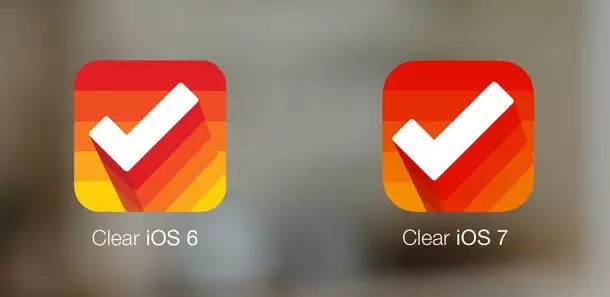 Kosongkan ikon - iOS 6 VS iOS 7