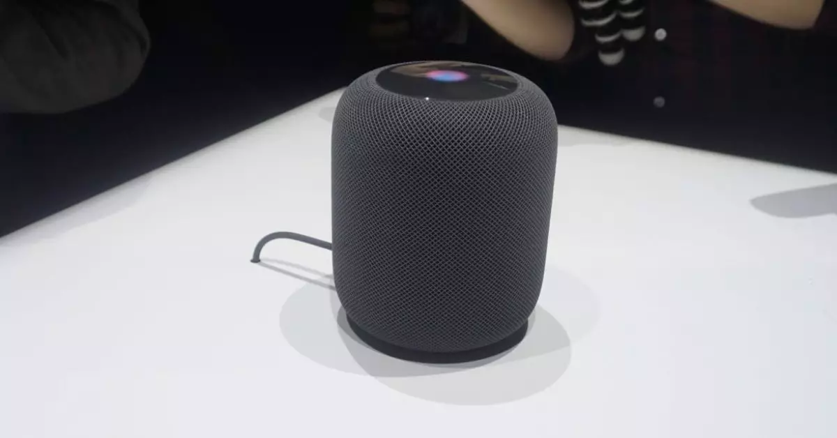 HomePod құрамында 2 метрлік мата қуат кабелі бар