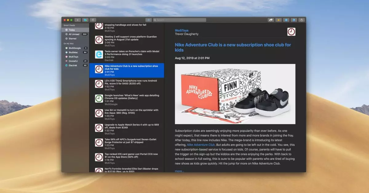 NetNewsWire 5.0 RSS reader برای macOS در نسخه بتا راه اندازی شد