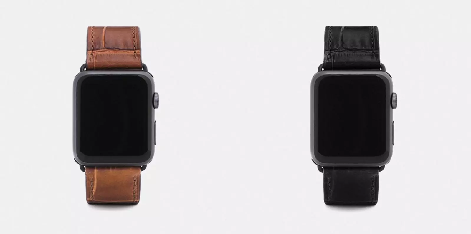 Coach нь энгийн бөгөөд цэвэрхэн хар, хүрэн Apple Watch оосор, одоо байгаа зарим оосорны шинэ өнгийг гаргажээ 78677_1