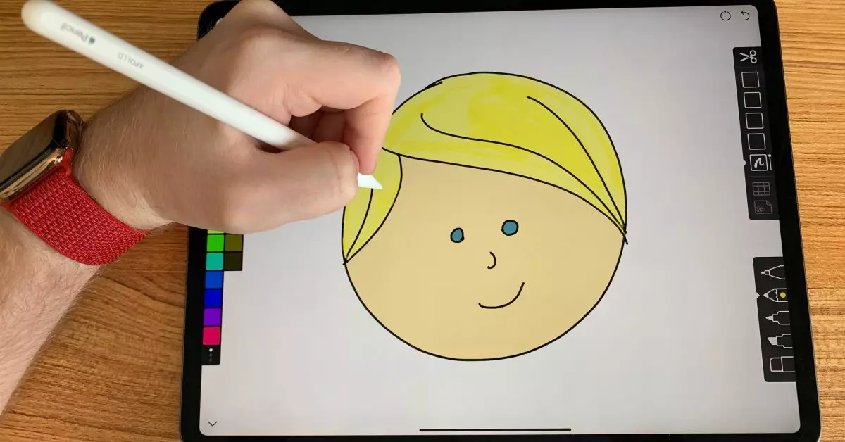 iPad Pro yekudhirowa app Linea Sketch yakagadziridzwa yeApple Penzura