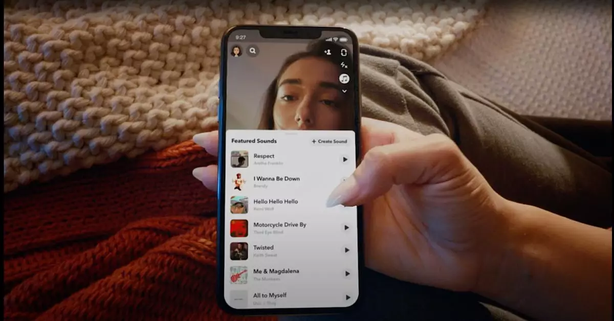 Met Snapchat Sounds kunnen iPhone-gebruikers songclips toevoegen aan Snaps en Stories