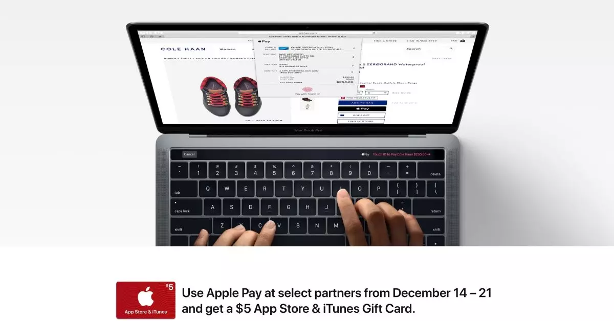 Apple promoot vakantie Apple Pay-gebruik met iTunes-cadeaubon van $ 5 om te winkelen bij geselecteerde retailers