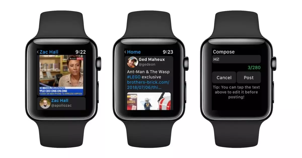 Chirp füügt GIF a Video Playback un déi bescht Apple Watch Twitter App