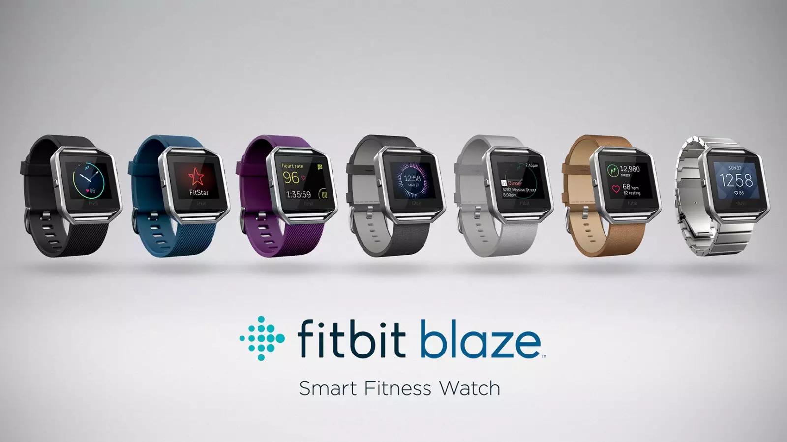 Tracker / arloji kagiatan Blaze panganyarna Fitbit gaduh warna, batré 5 dinten & Apple Watch 'gaya' 7921_1