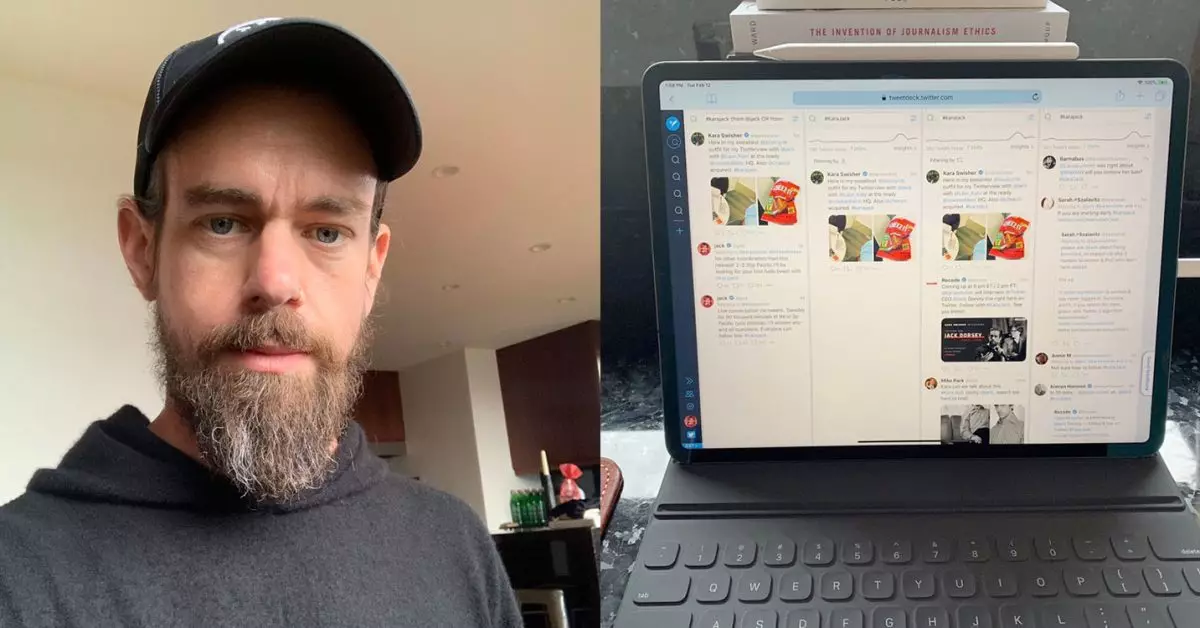 KaraJack: Jack Dorsey anopa hurukuro pa Twitter w/ iPad Pro