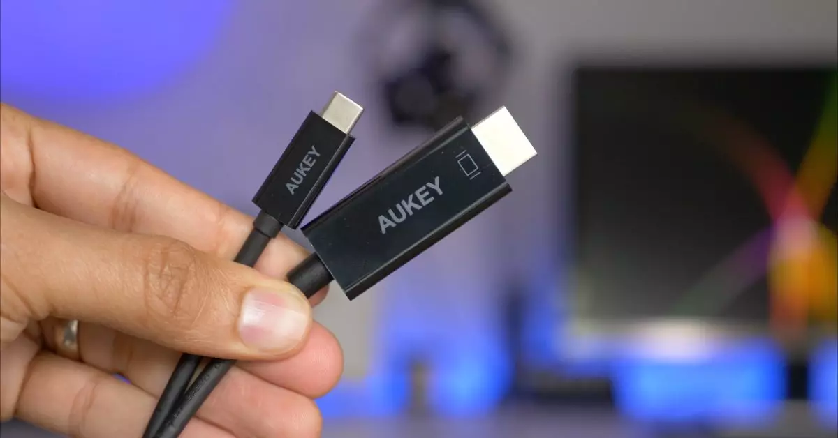 Desthilatdar: Kabloya USB-C ya Aukey ya HDMI dikare bi hêsanî MacBook-a we bi HDTV ve girêbide [Vîdyo]