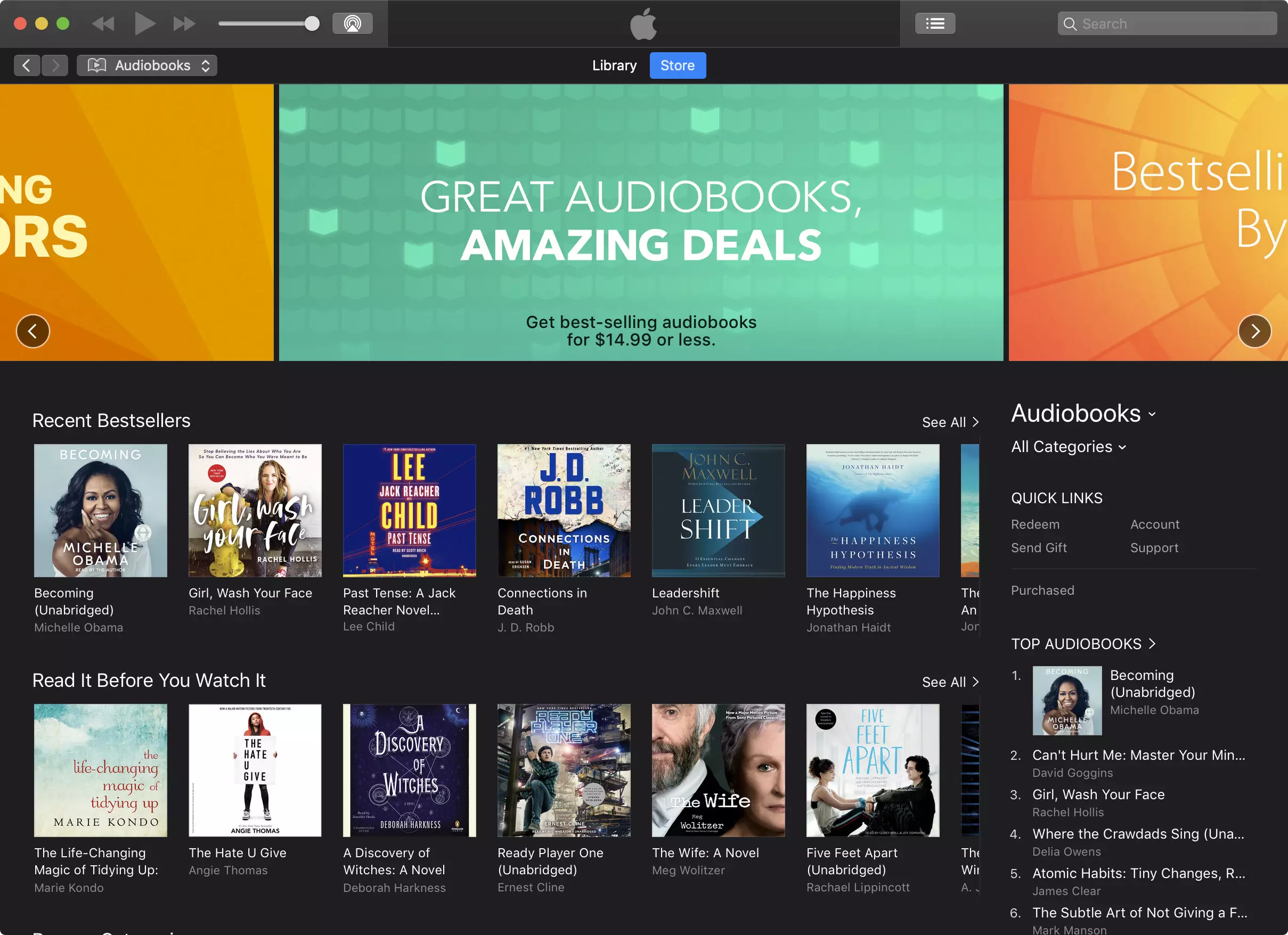 Apple Livres audio iTunes Store