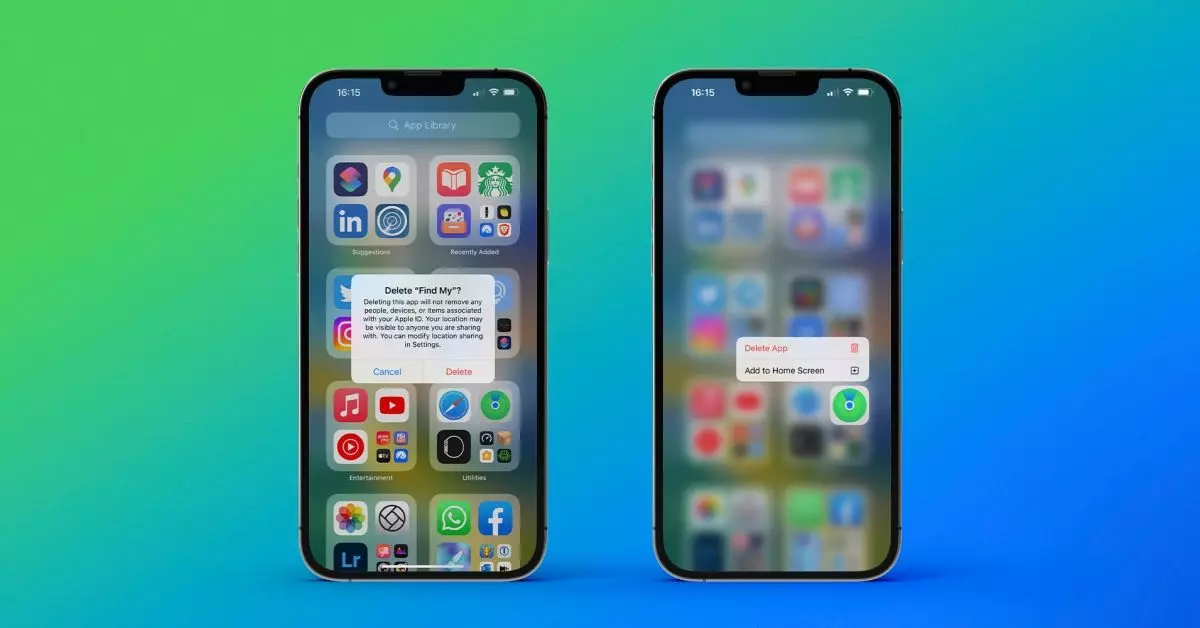 iOS 16 memungkinkan Anda mencopot pemasangan aplikasi Cari Milik Saya, Kesehatan, dan Jam