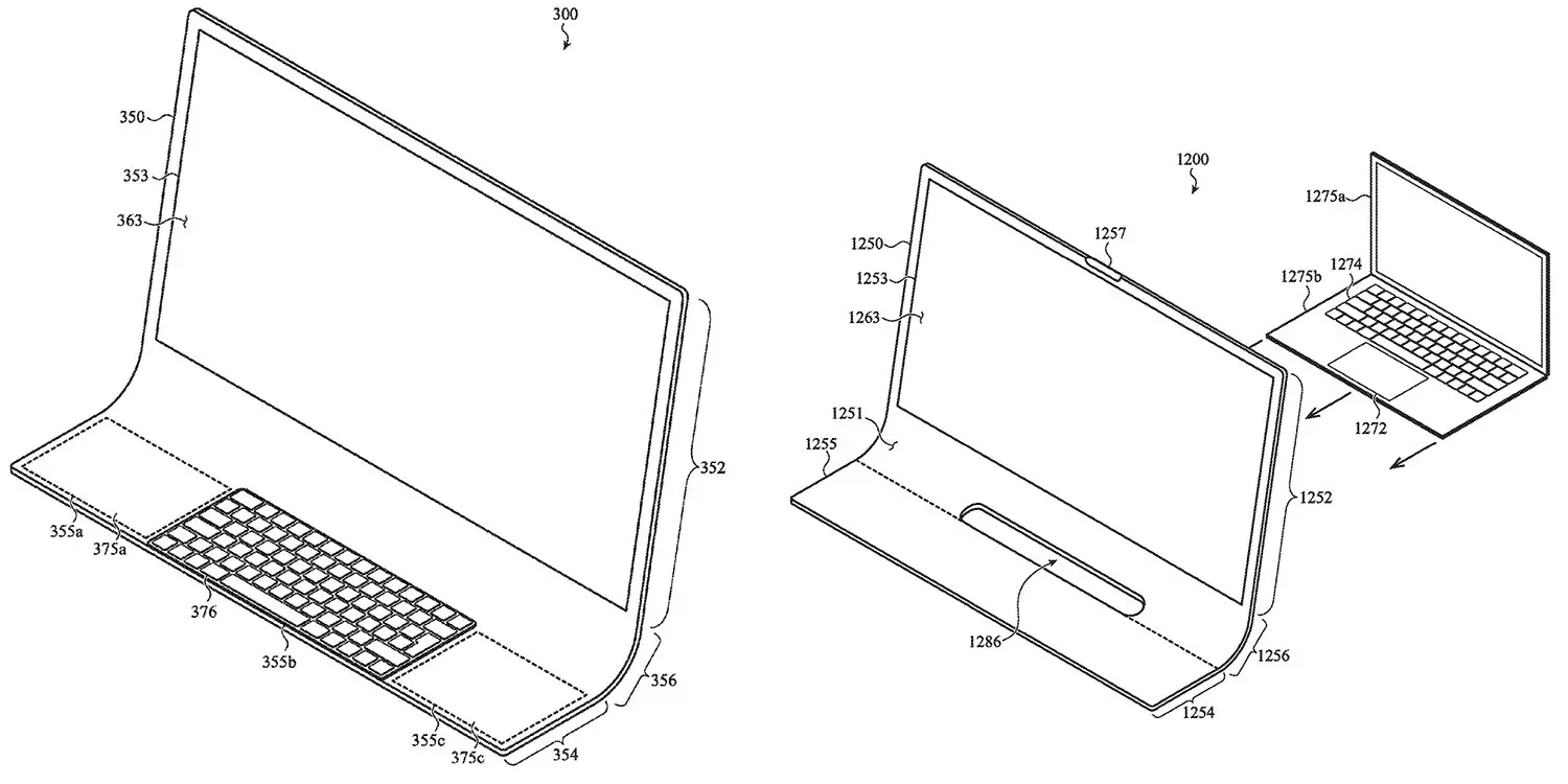 ガラスの単一スラブとしてのiMac