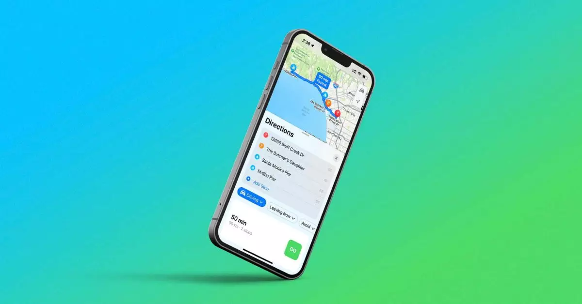 iOS 16: Apple Maps добавляет маршрутизацию с несколькими остановками и многое другое