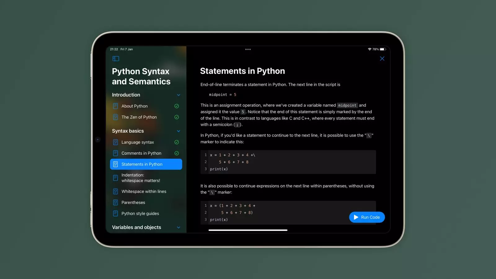 Tinkerstellar آپ کو ایک iPad پر Python میں پروگرامنگ شروع کرنے میں مدد کرتا ہے۔ 8857_1