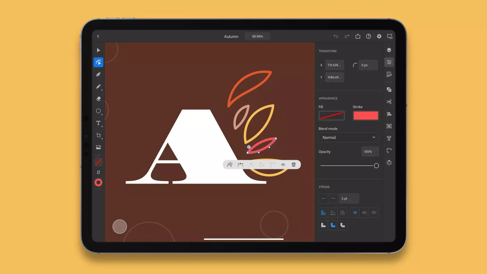 تدريب عملي باستخدام Adobe Illustrator على جهاز iPad 9865_1